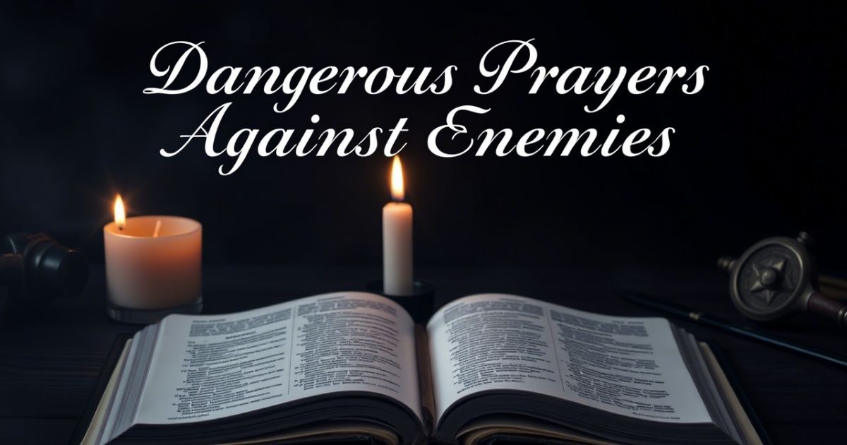 15 Dangerous Prayers Against Enemies with Bible Verses