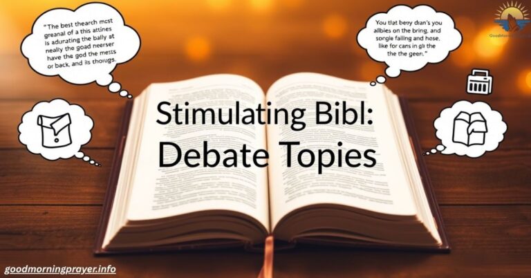 30 Stimulating Biblical Debate Topics for Youth